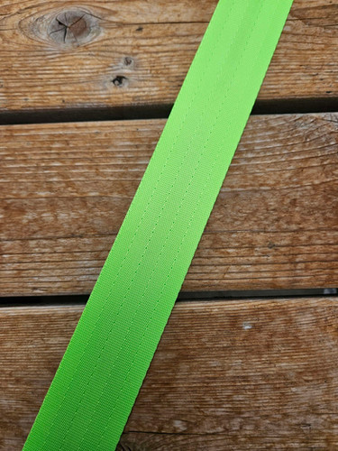 1.5" Electric lime green webbing | Renmae Designs