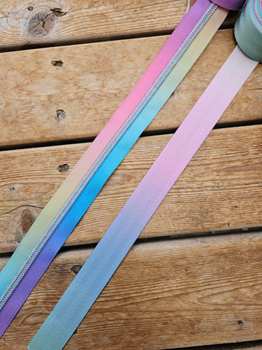 Pastel rainbow webbing and tape bundle | Renmae Designs