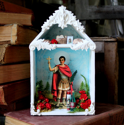 Saint Expedite Shrine - Hand Made - Altar Shrine | theconjuredsaint