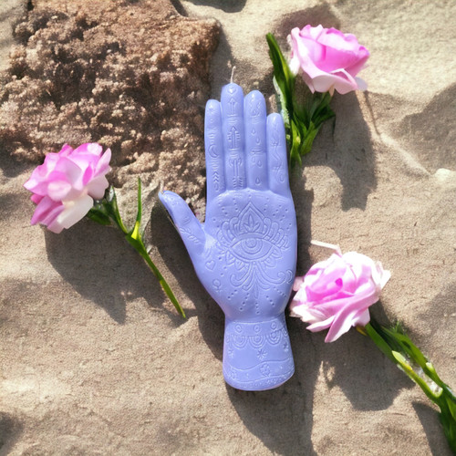 Gypsy Blessing Hand Candle - Economic Protection, Warding, Clearing ...