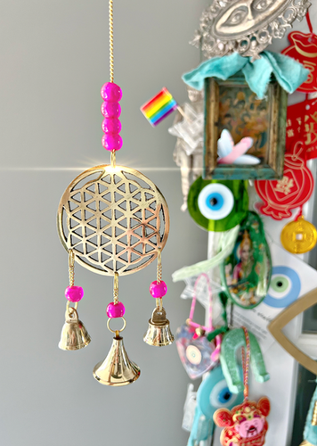 Flower of Life Wind Chime- Sacred Geometry Symbol - Harmony and Balance ...