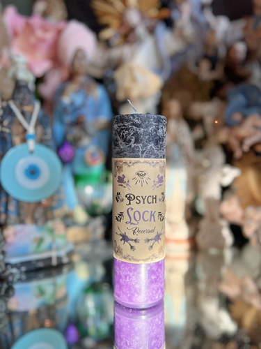 Psych Lock Reversal Candle- Reverse Energy Vampires | theconjuredsaint