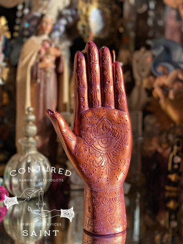 Gypsy Blessing Hand Candle - Economic Protection, Warding, Clearing ...