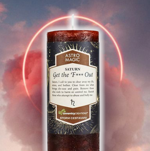 Astro Magic Saturn - Get the F* Out Candle - Person, influence, or Bad ...