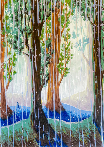 Original Painting - Wet Earth | Selma Inks