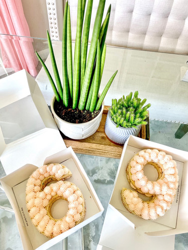 Undecorated Mini Number Cake | Pretty Baked