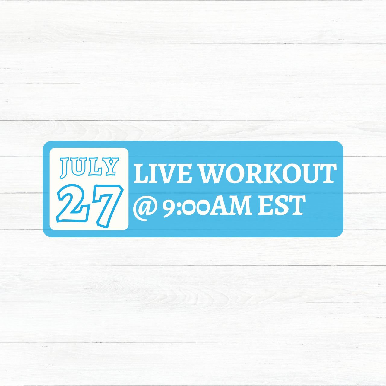 JULY 2024 Live Workout #2