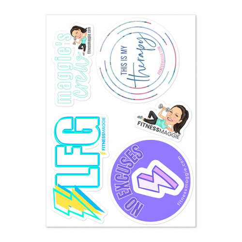 Fitness Maggie Sticker Sheet | Fitness Maggie