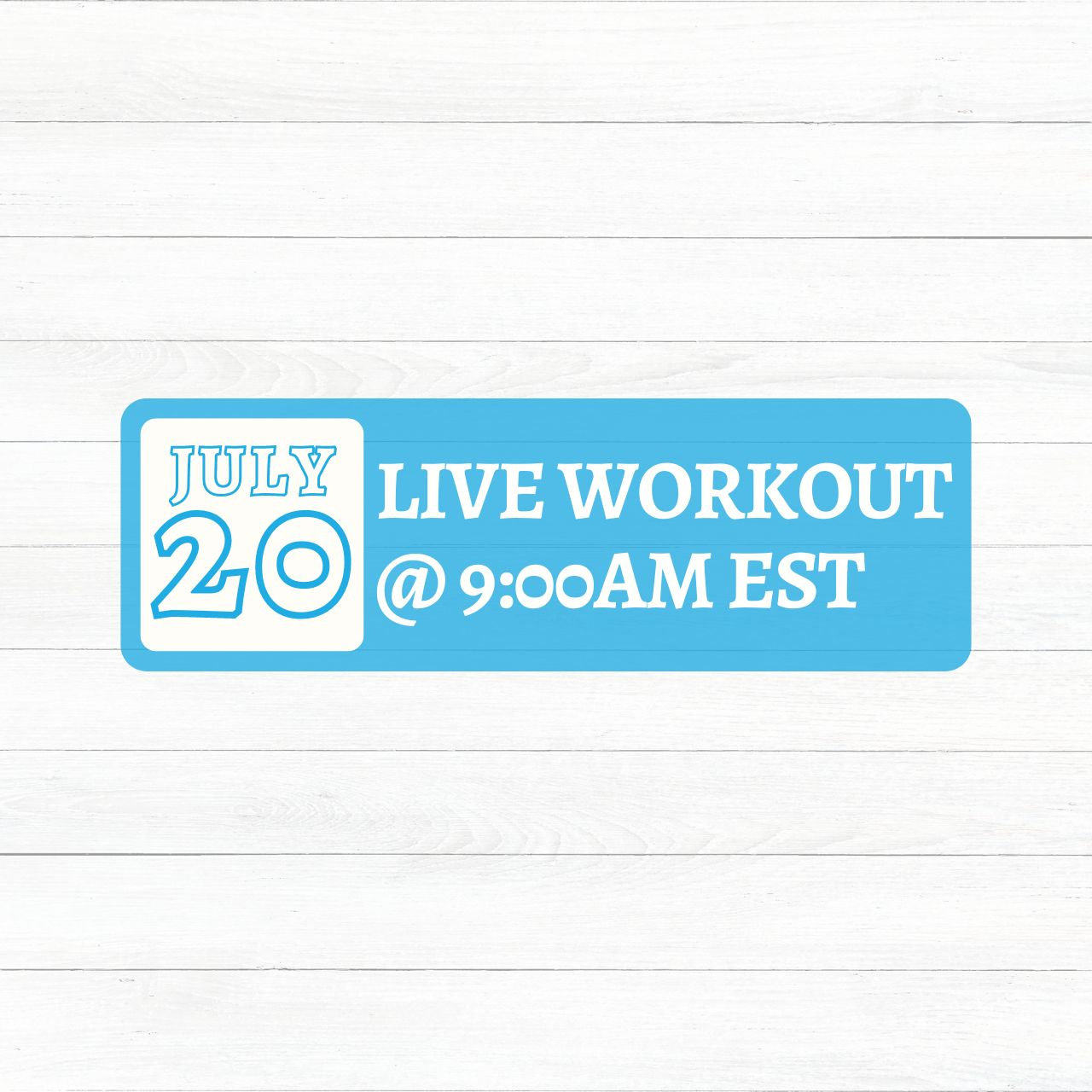 JULY 2024 Live Workout #1