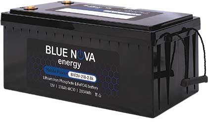 Blue Nova 2800Wh 218AH 13VDC LIFePO4 BATTERY C/W BMS | Schrodingers