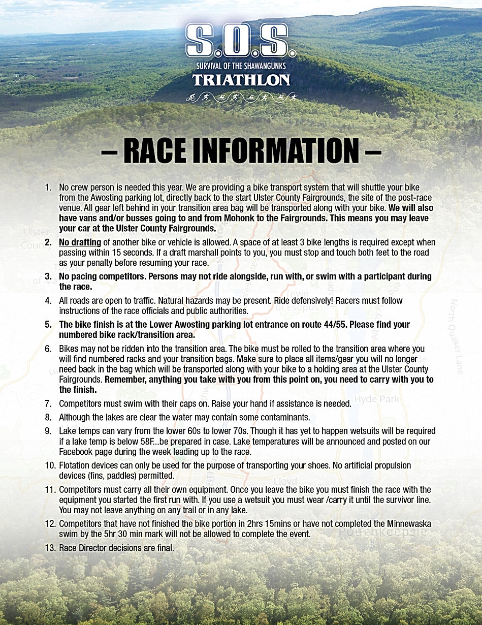 RACE DAY INFO | sostriathlon