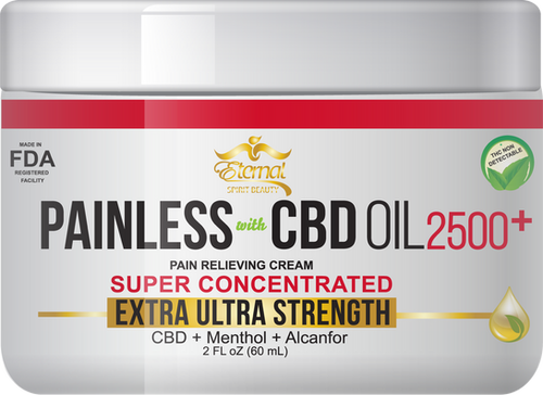 Painless CBD OIL 2500 Pain Relieving Cream | EternalCBD