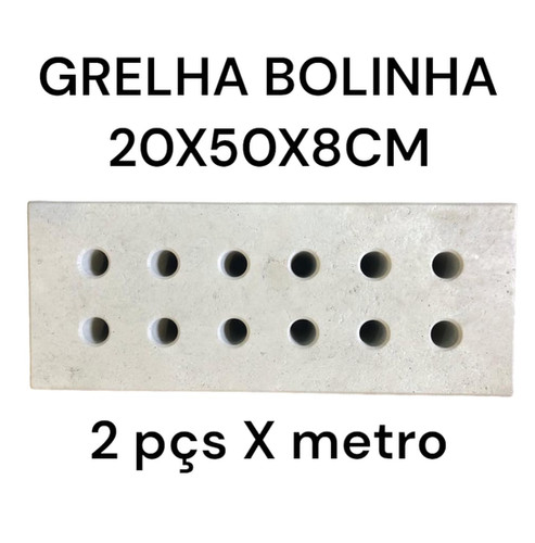 Grelha 20x50x8cm UN | ArtefatosGaribaldi