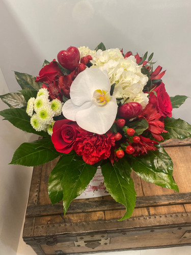 Bouquet rond rouge | Gilda Fleurs & Les voix des anges