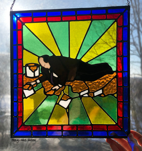 "Kevin's Famous Chili" Stained Glass Piece | Bug and Moose Co.