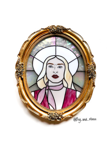 Barbie Stained Glass Piece | Bug and Moose Co.