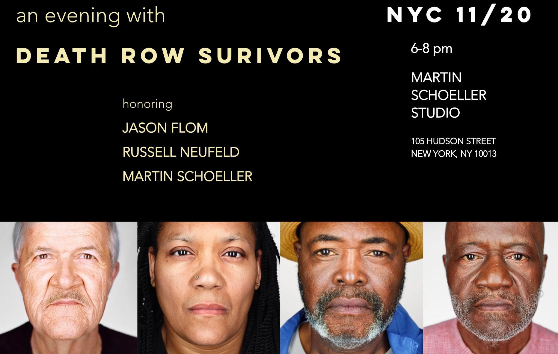 NYC: An evening with death row survivors | witnesstoinnocence