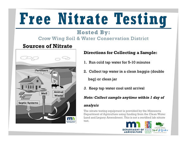 Nitrate Testing/Clinics | CrowWingSWCD
