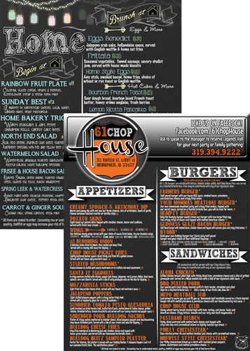 Large Menu | customprintablesny
