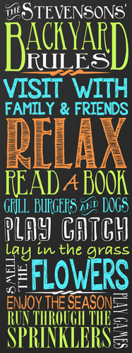 Backyard Rules | customprintablesny