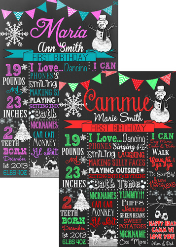 Unique Winter Birthday | customprintablesny