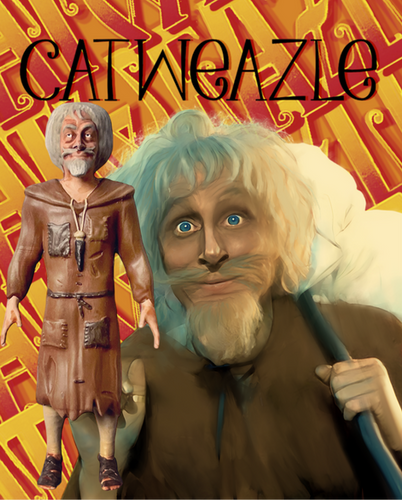 Catweazle - Geoffrey Bayldon 12cm Hand Painted Model Figure | Hobbs ...