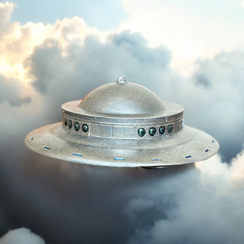 Adamski UFO - 10cm (4 inch) Diameter Hand Painted Model | Hobbs Lane Models