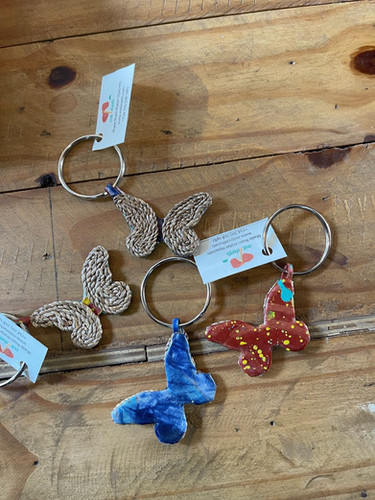 Woven Butterfly Keyring | Keychain | MitiMeth