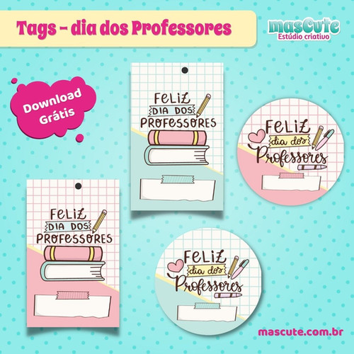 Tags dia dos Professores 2021 | Mascute