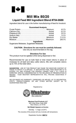 Mill Mix 80/20 Liquid Feed Supplement | Letts Farm