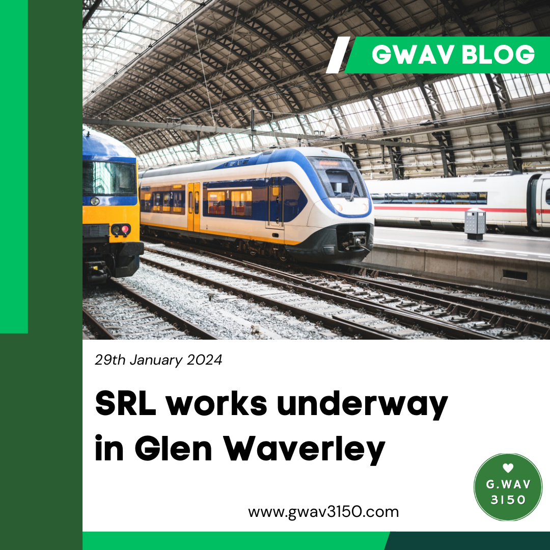 The Suburban Rail Loop East project is taking place in GWAV 3150