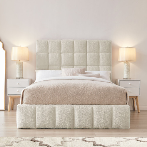 Starla Square Ivory Bed Frame | Inspirations Living