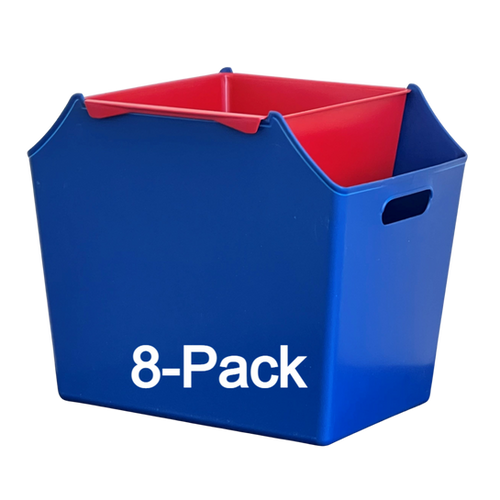 8-Pack OFFICE PAPER RECYCLER (2-BIN SYSTEM) | Wheelie Bins Perth