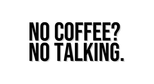 No Coffee No Talking Sticker | Wrap God