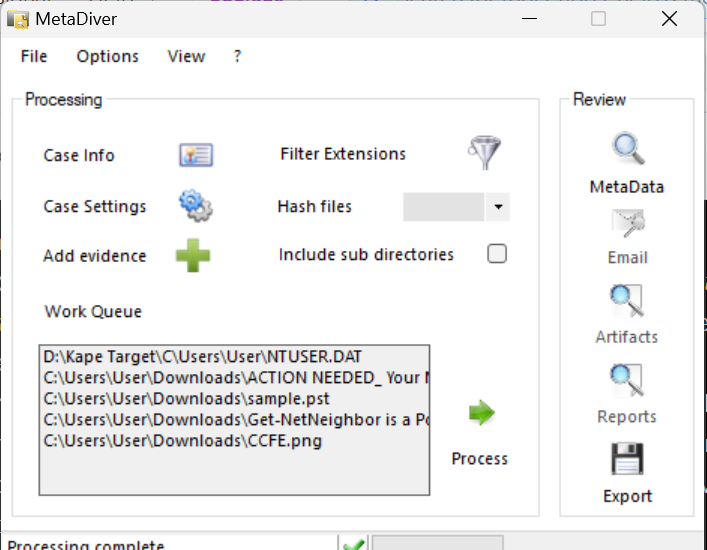 MetaDiver: A Comprehensive Forensic Analysis Tool( for metadata analysis)