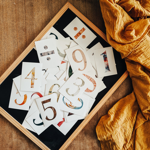 Watercolor Number Cards | Thistles & Biscuits