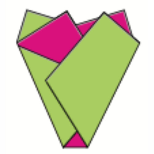 17" Duet Flower Sleeve Lime/Hot Pink (FSD) | hwsupplies
