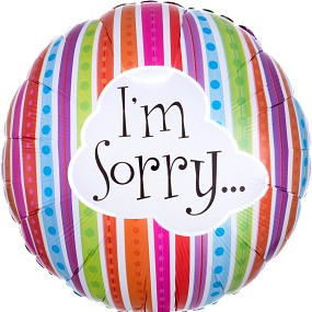 I'm Sorry Balloon Design | hwsupplies