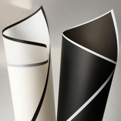 Black/White Border Matte Cello Sheets (MS) | hwsupplies