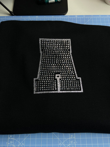 SS10 Hot Fix Rhinestone & HTV College/Varsity Style Letter A | Applelover53