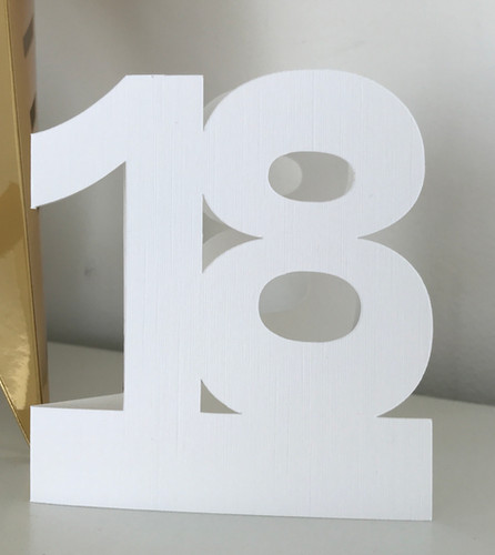 Set of 11 ScanNCut Double Figure Number Shaped Cards | Applelover53