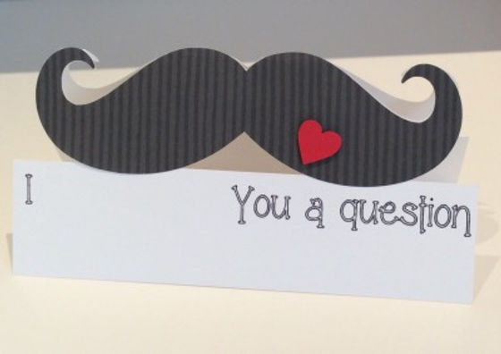 Moustache Card