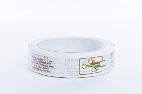 Plug Wiring Printed Instruction Tape | FirstStopSafety