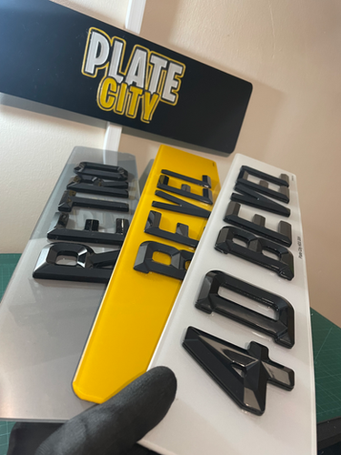 Bevel/Retro Number Plates | Plate City