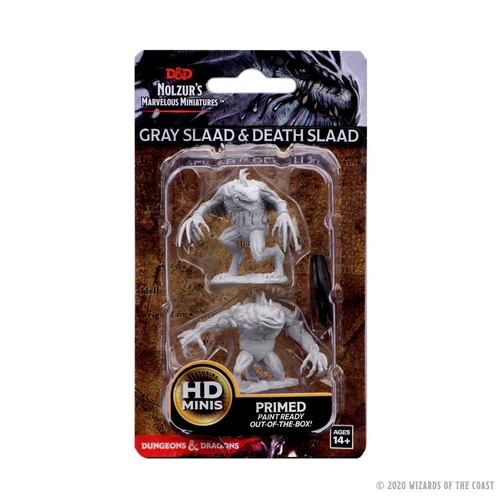 Nolzur’s Marvelous Miniatures: Grey Slaad & Death Slaad | Warmaiden Games
