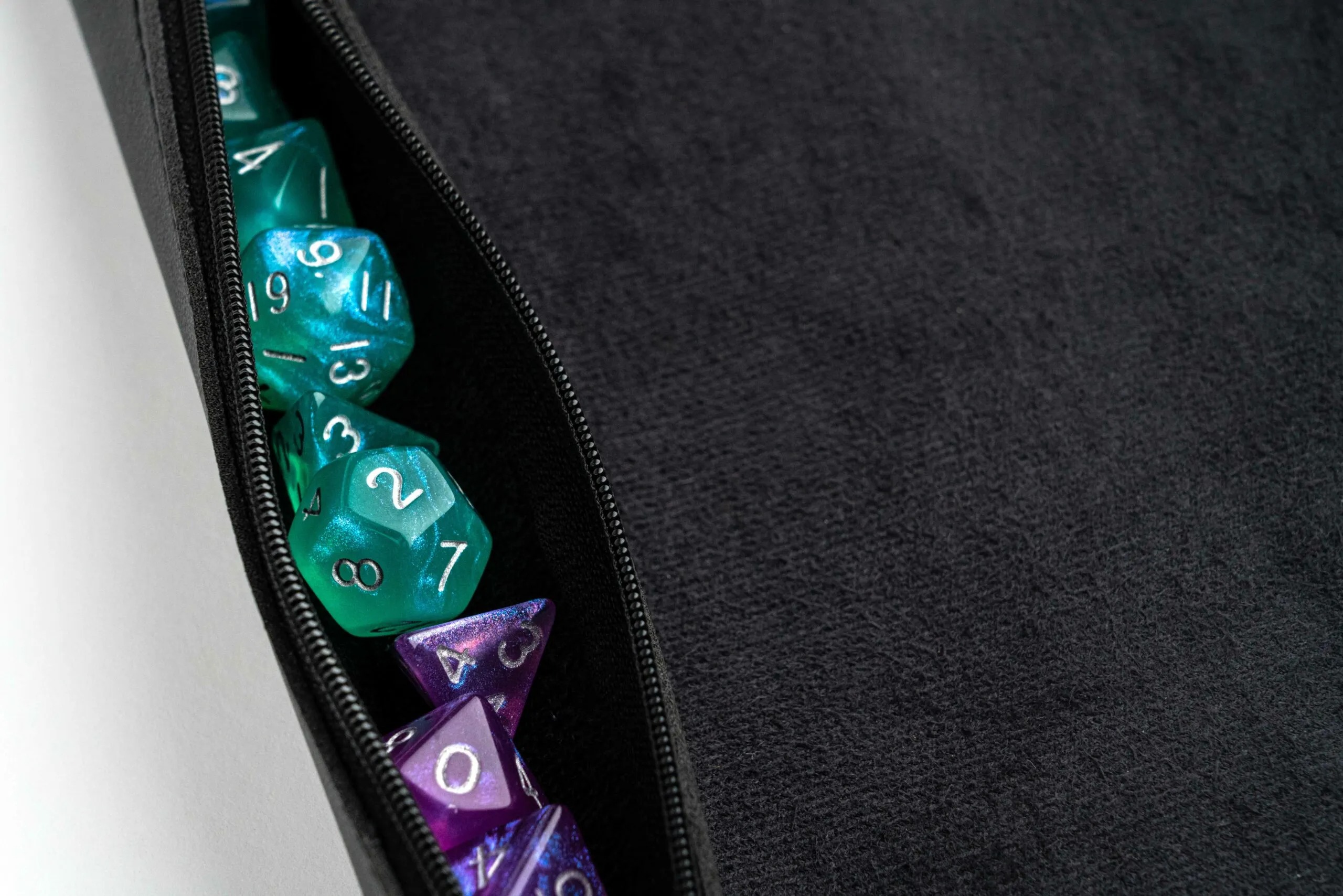 FanRoll Dice Scroll - Black Leather | Warmaiden Games