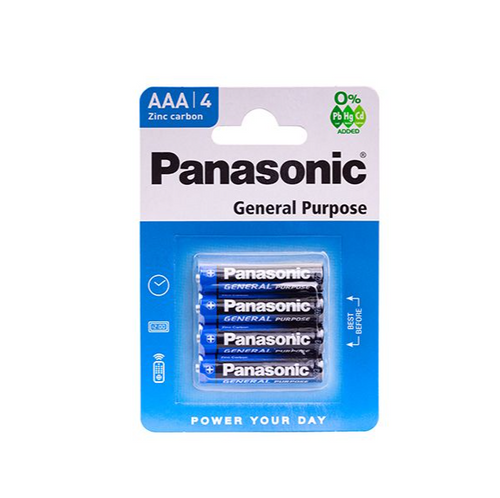 Panasonic Battery HD AAA 4PK (3) pcs | MIX2RA