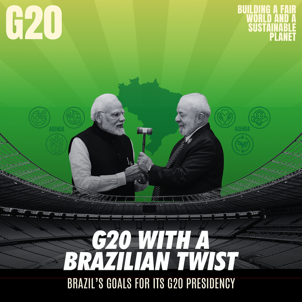 G20 with a Brazilian Twist: Brazil’s Goals for its G20 Presidency