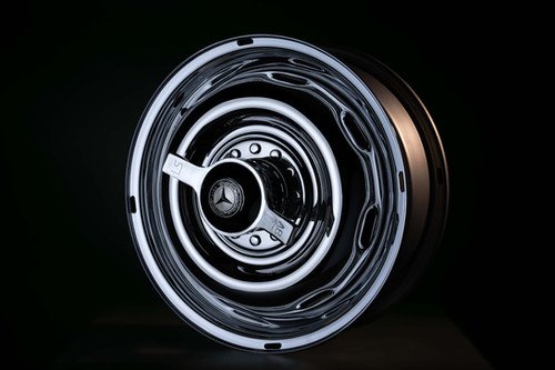 Rudge rim adapter system full chrome | German Rudge Wheels