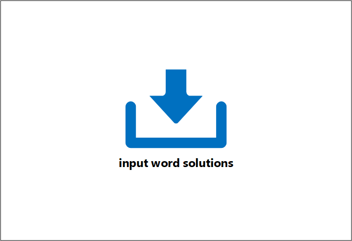 Input Word Solutions | Industrial Automation